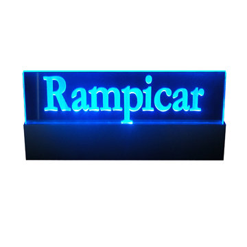 8mm acrylic RGB led edge lit advertising sign