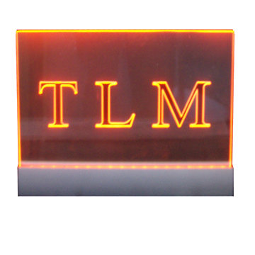 8mm acrylic RGB led edge lit advertising sign