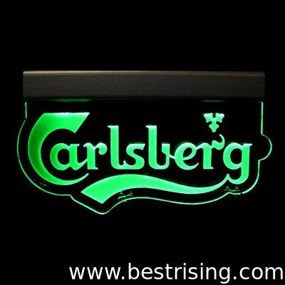 Customised design 8mm acrylic led edge lit sign board
