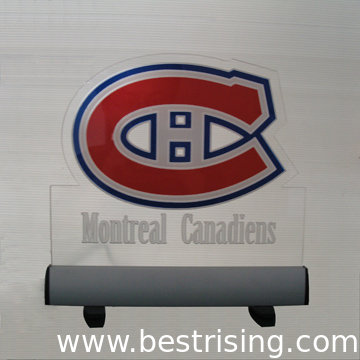 Customised design 8mm acrylic led edge lit sign board