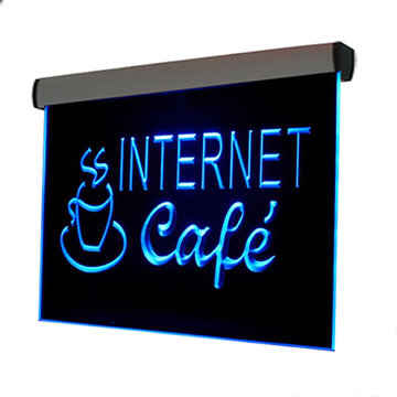 6mm led illuminated acrylic sign for indoor advertising