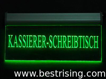Advertising Led Illuminated Edgelit Crystal Sign