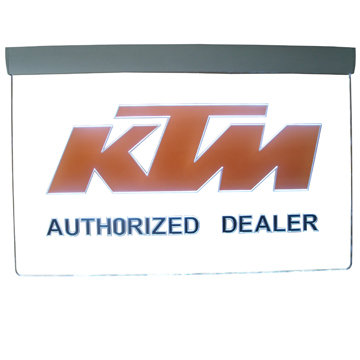Hanging style customised advertising led edge lit sign