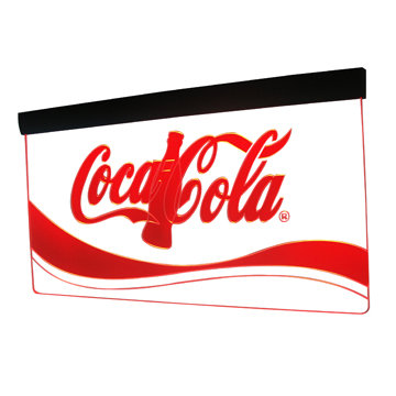 Hanging style customised advertising led edge lit sign