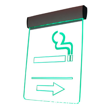 Hanging style colorful led edge lit acrylic sign