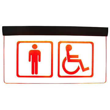 Hanging style colorful led edge lit acrylic sign
