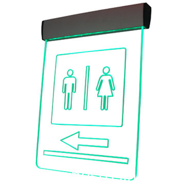 Hanging style colorful led edge lit acrylic sign