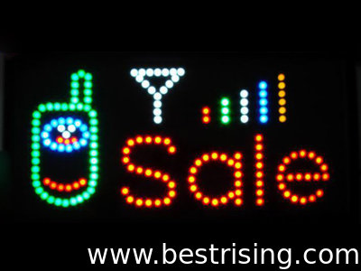 Customised business advertising led illuminated sign