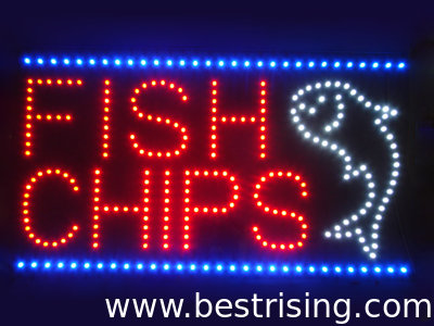 Customised business advertising led illuminated sign