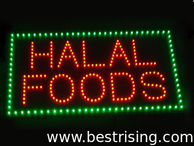 Customised business advertising led illuminated sign