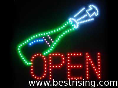 Customised business advertising led illuminated sign