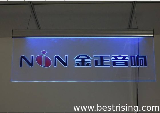 High Brightness led acrylic guiding sign board hanging WHITE