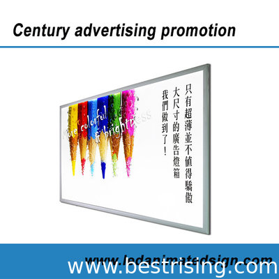 CE certificated aluminum frame advertising led light box for wall mount