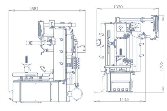 Automatic tire changer used wheel assembly machine