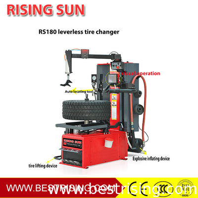 Leverless used tire mounting machine for garage