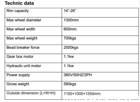 Factory supply mobile used truck repair tire replacing equipment for sale