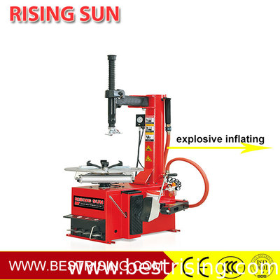 Car workshop used semi automatic home tire changer with inflator