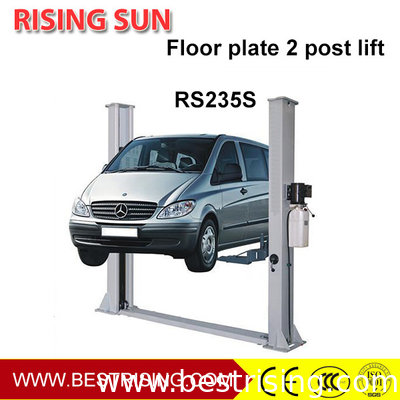 Base plate design two post car lift for auto workshop