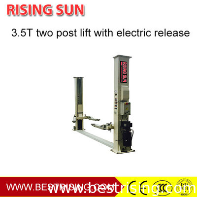 Base plate design two post car lift for auto workshop