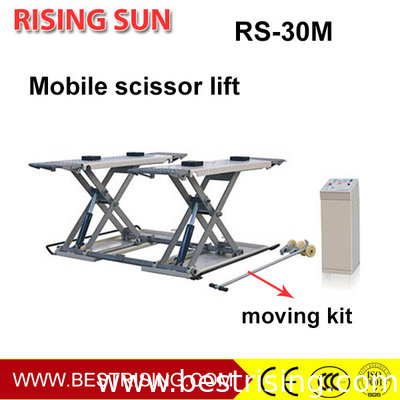 3Ton pneumatic used middle rise mobile car lift for auto garage