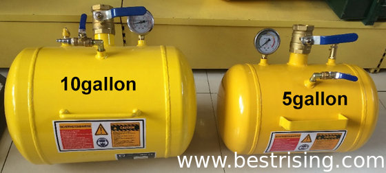 Car workshop used 5 gallon tire bead seater for inflating tire