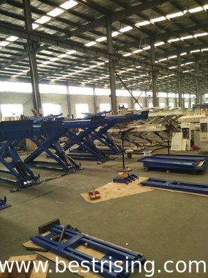 Full rise in ground four wheel used scissor alignment lift for garage