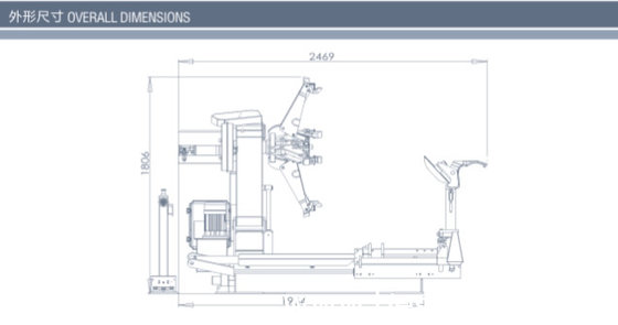 56inch Heavy duty truck wheel changer rim dismounting machine for workshop