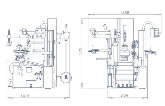 CE approved Full automatic leverless used automobile tire changer machine for 30inch rim