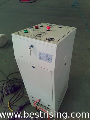 High rise 4 c ylinder on ground mounted car lift with double scissor
