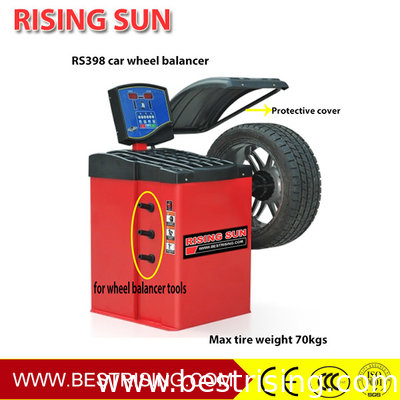 LCD display Car workshop used powerful wheel balancer for sale CE