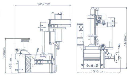 Car used full automatic mobile tire changing equipment for sale CE