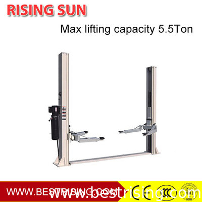 2 column double cylinder hydraulic car lift post for workshop equipment CE