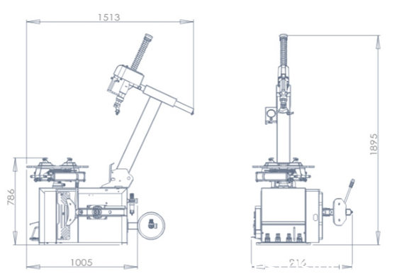 Semi automatic car used enhanced tire changer for workshop CE
