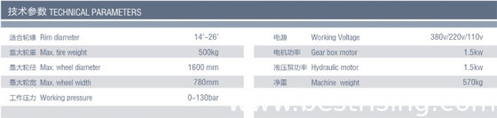 CE approved 220V Heavy duty tire changer truck service equipment for sale CE
