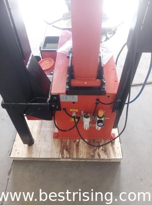 Tilt back automatic tire repair equipment used for tire changer