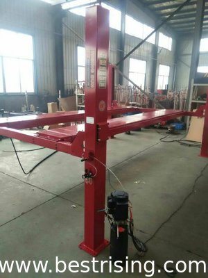 Runway type 4 post 220V pneumatic car lift for wheel alignment