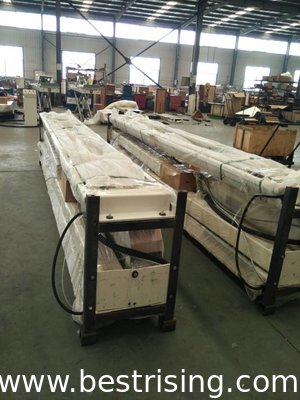 Runway type 4 post 220V pneumatic car lift for wheel alignment