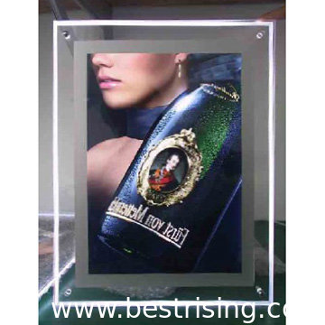Led ultra thin crysta light box 8mm acrylic colorful lighting display