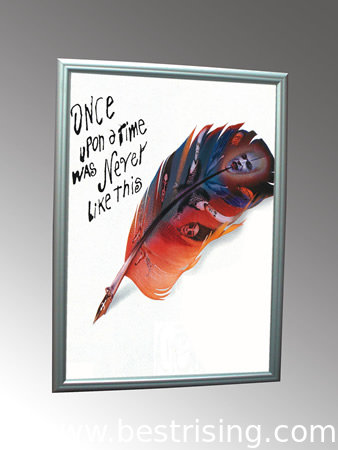 A3 size silver aluminum colorful led flashing light box