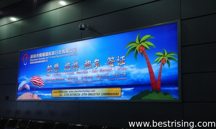 1500*3500mm large size aluminum frame led advertising light box waterproof