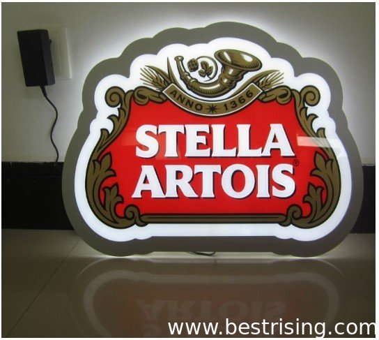 Novelty super thin crystal led advertising light box hanging colorful