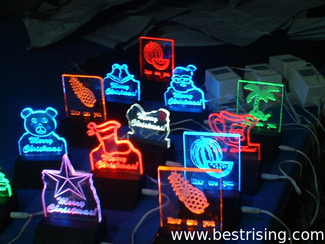 RGB clear acrylic gift led edgelit sign board for decoration