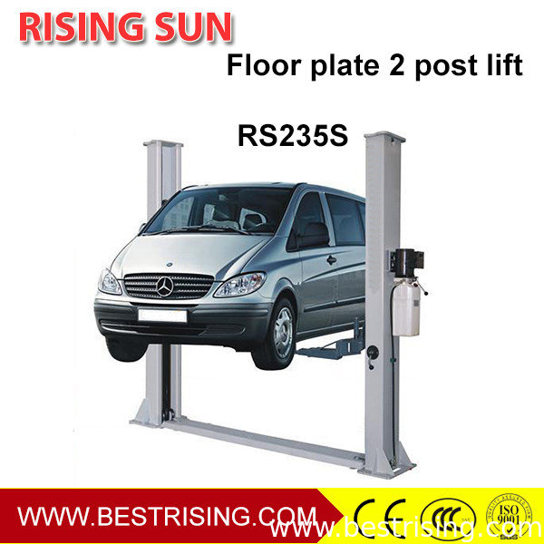 Base plate design two post car lift for auto workshop