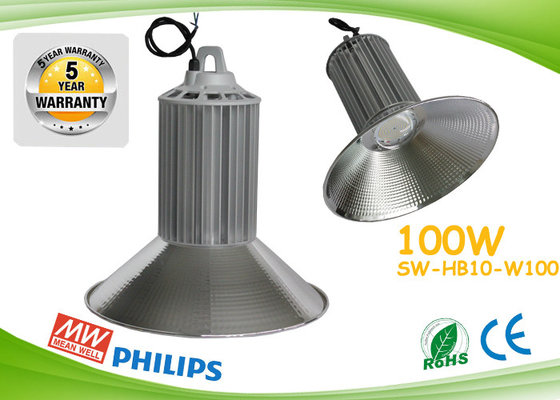 China PF0.98 100w Led High Bay Lights CE ROHS Aluminum Heat Sink With Copper Pipe supplier
