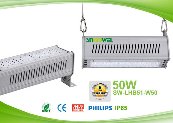 China 50w Led Linear High Bay lights 30 × 70 beam angle energy efficient high bay lamp supplier