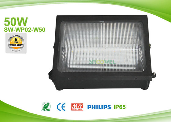 China 50w Led Outdoor Flood Lights Wall Pack AC90-295V ,  Exterior Wall Pack Pure White SMD supplier