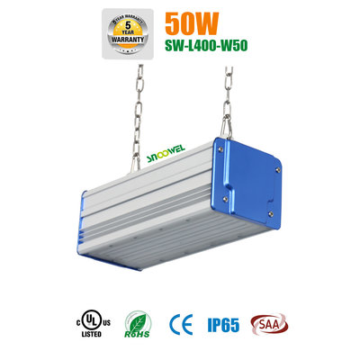 China Warm White 8000lm 50w Led Linear Highbay 160lm / W Long Life 100000 Hours supplier