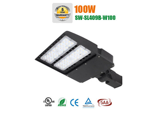 China IP65 waterproof 100w shoebox light fixture for street , long life 100000 hours supplier
