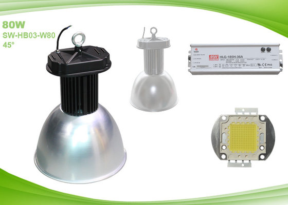 China High Power 80w Industrial LED High Bay Lighting with Bridgelux Chip , LED Stadium Light supplier