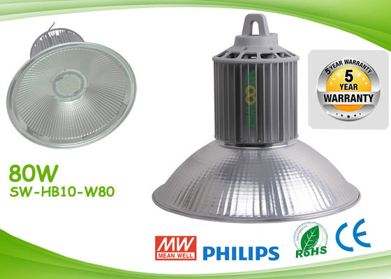 Light Weight Led Warehouse Lighting 80w 8000lm AC85 - 277V Led Workshop Lamp supplier